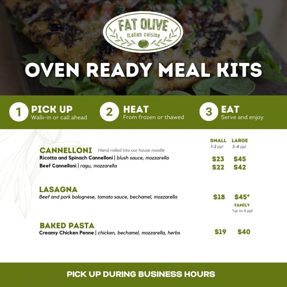 Takeout Menu - Fat Olive